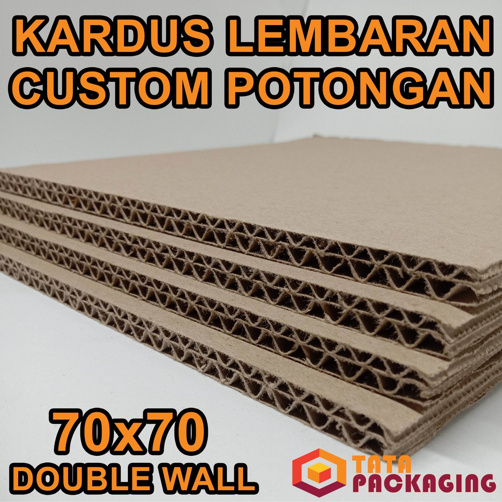 Kardus atau Karton Lembaran Potongan Corrugated Sheet Double Wall ...