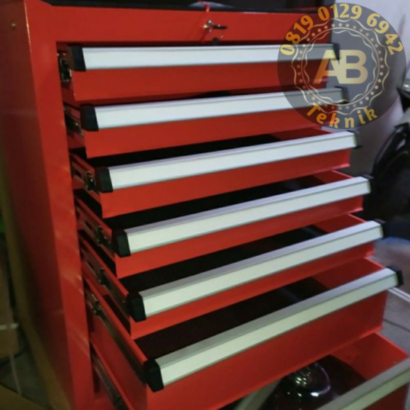 Jual tool box 7 laci toolbox tool kit toolkit lemari perkakas tempat penyimpanan alat | Shopee ...