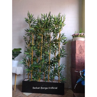 Jual Bambu partisi artificial undak tanaman hias dekorasi rumah ...