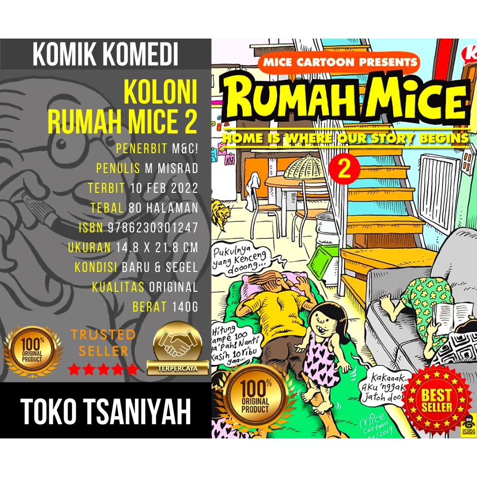 Jual Buku Komik Mice Cartoon Rumah Mice 2 Home is Where Our Story Begins Muhammad Mice Misrad ...