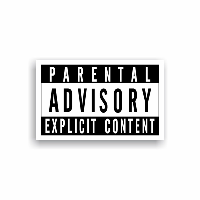 Jual Stiker Parental Advisory Explicit Content / Sticker Parental ...