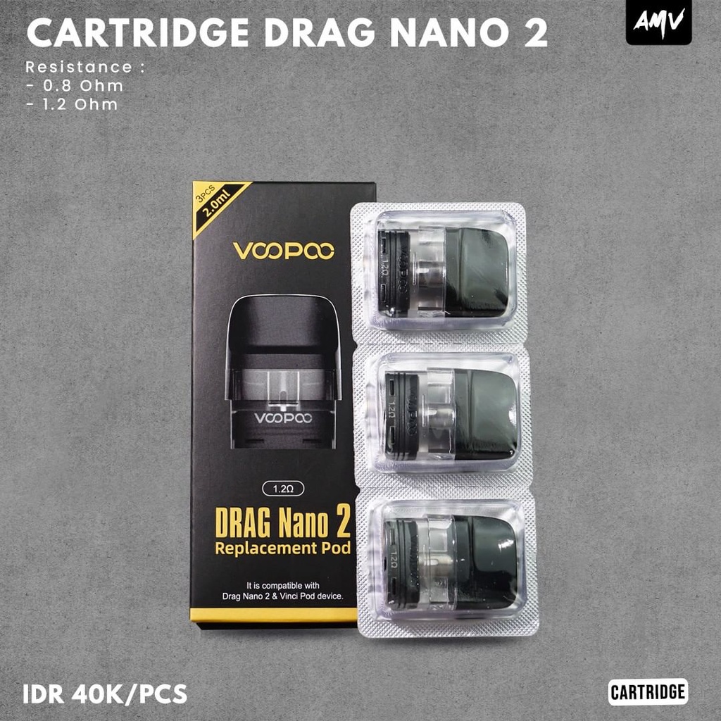 Jual Cartridge Voopoo Drag Nano 2 Pod Replacement / Catridge - CT ...