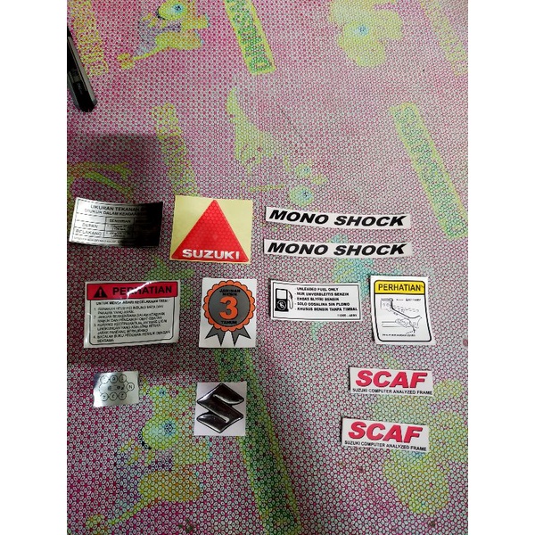Jual Sticker set rangka satria hiu /lsm kualitas bagus | Shopee Indonesia