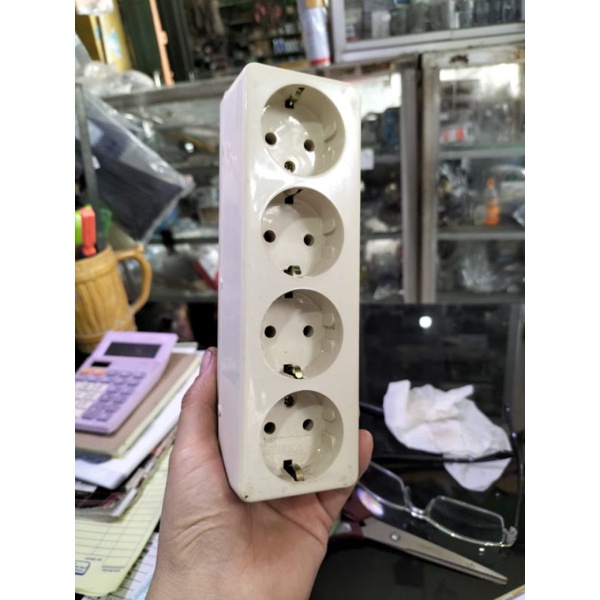 Jual TERMINAL COLOKAN 4 LUBANG / STOP KONTAK 4 LB SUNKAI | Shopee Indonesia