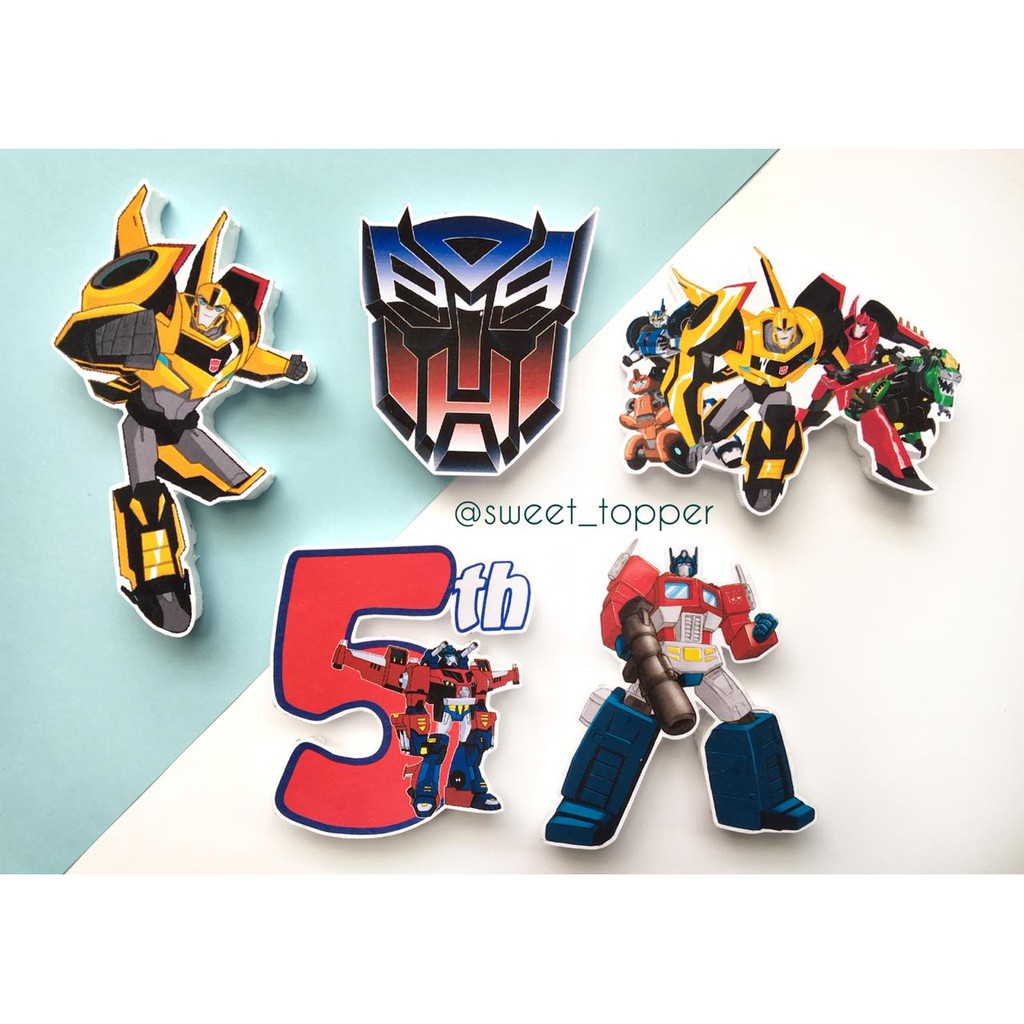 Jual Topper Transformer dengan ANGKA utk hiasan cake dll Indonesia ...