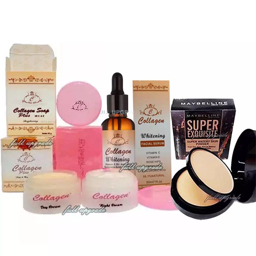 Jual Paket Komplit Collagen / Krim Collagen Original Plus serum ...
