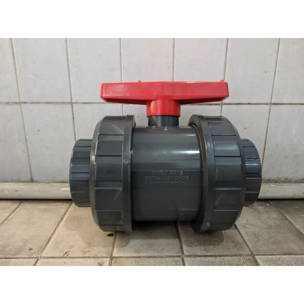 Jual Ball Valve True Union PVC / Stop Kran Watermur Socket 4" inch ...