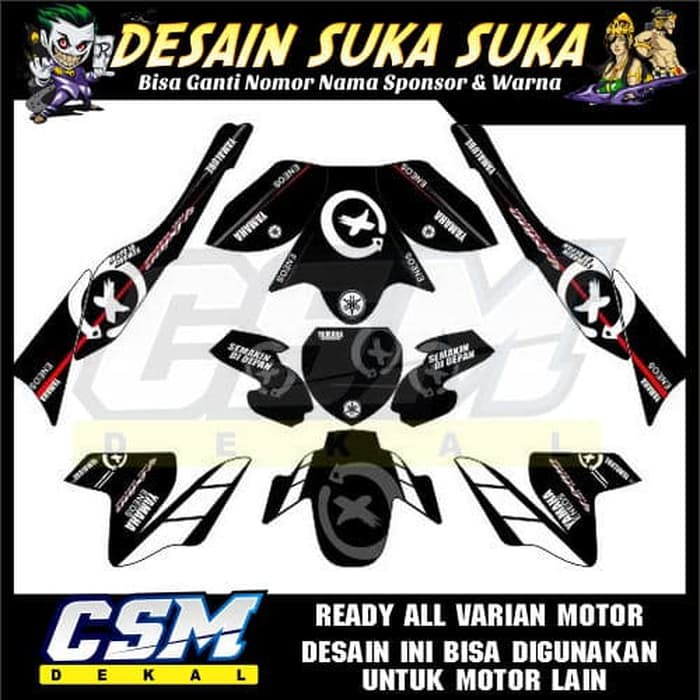 Jual 677 DEKAL DECAL MOTOR VIXION NVL / NVA STIKER STICKER STRIPING ...