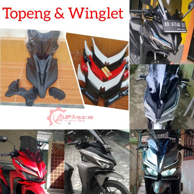 Jual Kedok Topeng Dan Winglet Honda New Vario Aksesoris Honda Vario ...