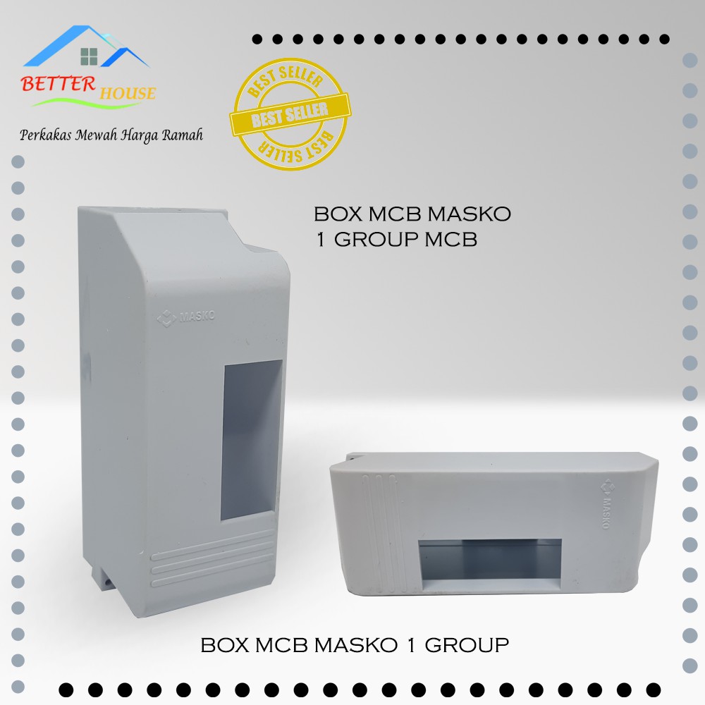 Jual BOX MCB 1 GROUP MASKO RUMAH MCB TEBAL BISA UNTUK METERAN LISTRIK ...