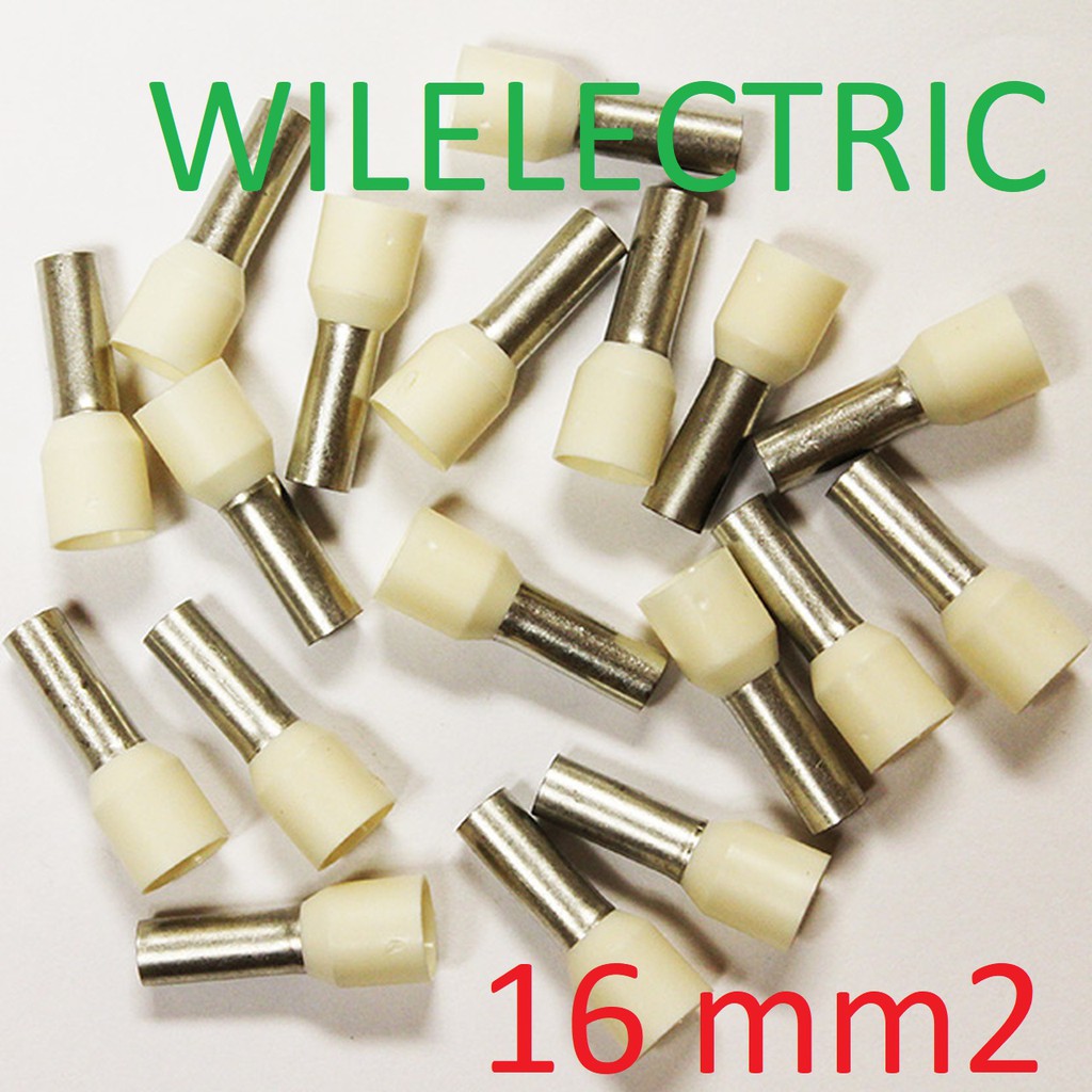 Jual Skun tusuk FERRULES ferules ferul E 1612 16 mm 16mm IVORY 100 pcs ...