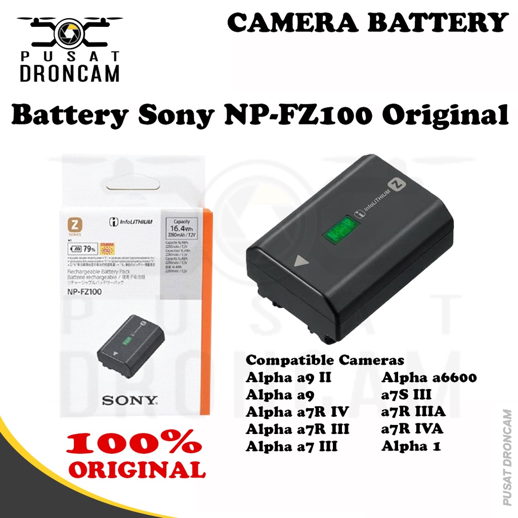 Jual Battery Sony NP FZ100 - Batrai Batere Original Sony A7s III A7 FZ 100 | Shopee Indonesia