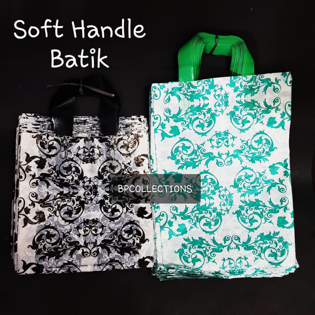Jual 1 Pak 50 Pcs Kantong Plastik Soft Handle 23x25 25x35 30x32 35x38