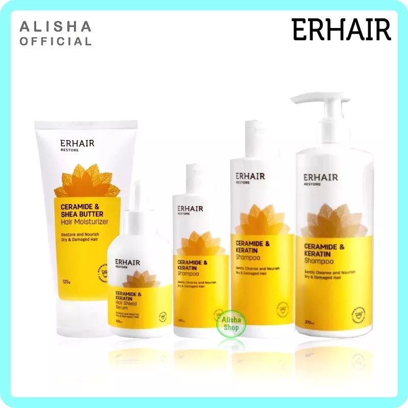 Jual ERHA ERHAIR RESTORE Ceramide & Keratin Shampoo / Hair Mask / Hair ...