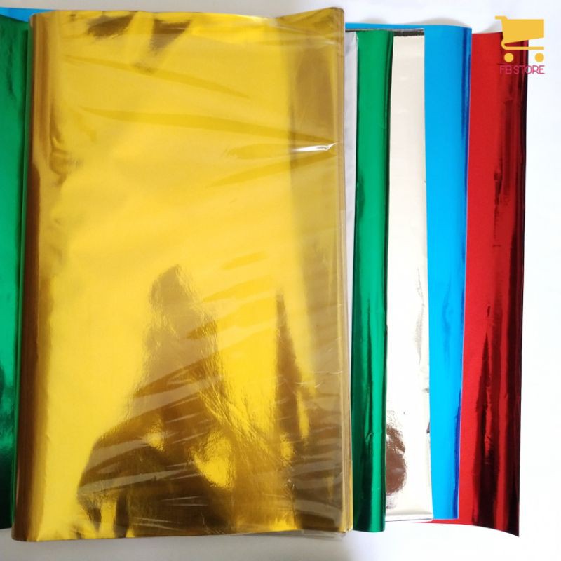 Jual kertas kilap per pack per warna uk. 49x63cm (100pcs) | Shopee ...