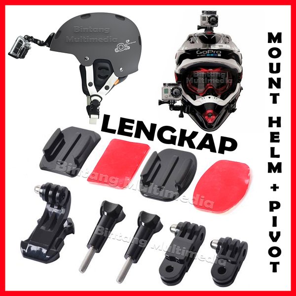 Jual Paket Mounting Helm Side Front Mount Helmet Plus Pivot Arm for ...