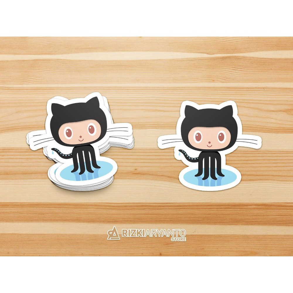 Jual Sticker - Stiker Logo Maskot Github Oktocat untuk PC Laptop HP dll | Shopee Indonesia