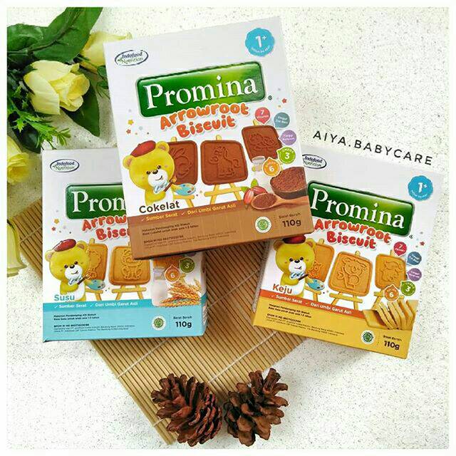Jual PROMINA BISKUIT ARROWROOT SNACK BAYI USIA 1 tahun Indonesia|Shopee ...