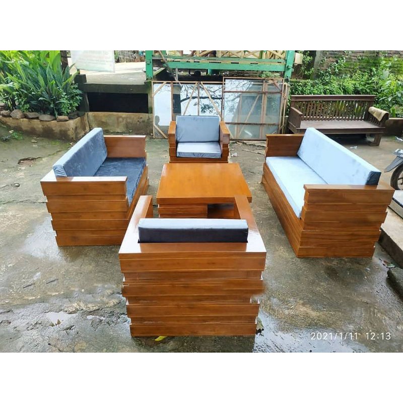 Jual set Kursi Tamu Box Jati TPK free busa (dipan almari meja rias ...
