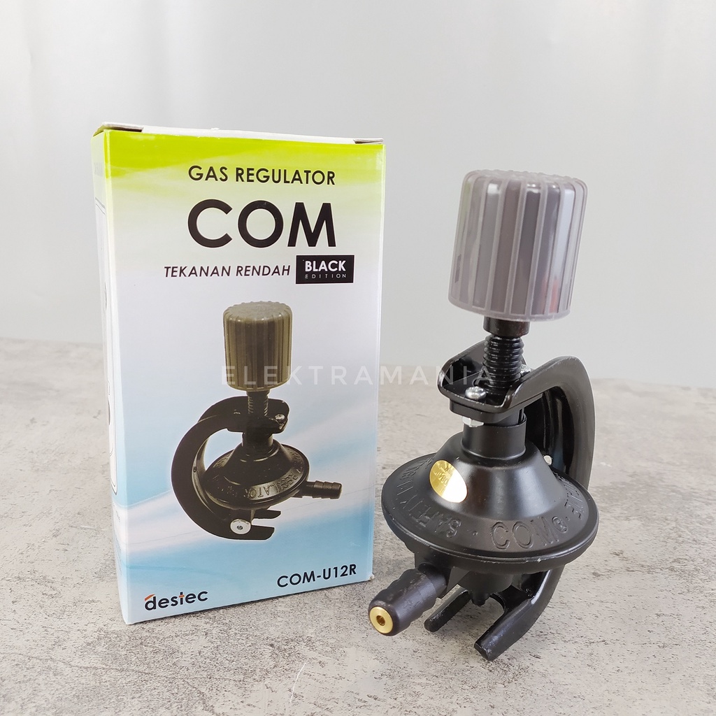 Jual Regulator Kompor Gas / Kepala Gas Lpg DESTEC COM-U12R (Black ...