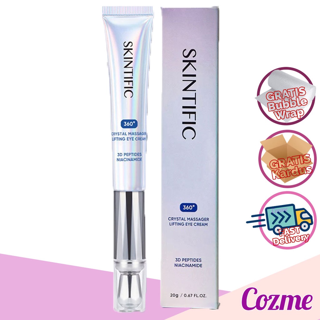 Jual SKINTIFIC 360 CRYSTAL MASSAGER LIFTING EYE CREAM 20mL | Shopee ...
