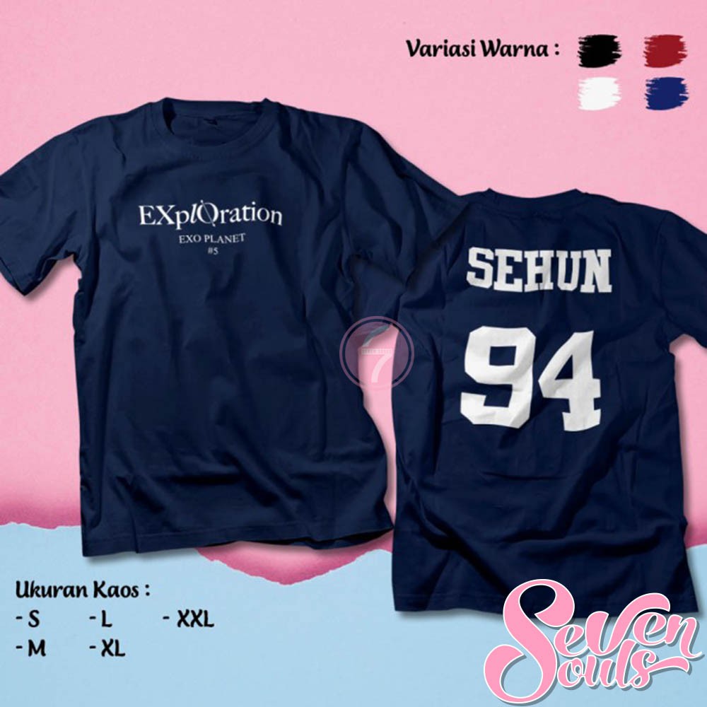 KAOS EXO PLANET EXPLORATION MEMBER SEHUN 94 / Baju Korea Musik KPOP ...