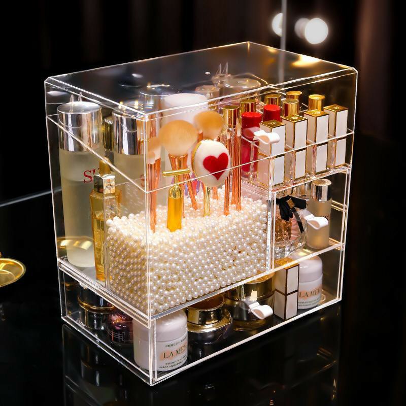 Jual RAK ORGANIZER ACRYLIC RAK KOSMETIK RAK PENYIMPANAN KOSMETIK RAK ...