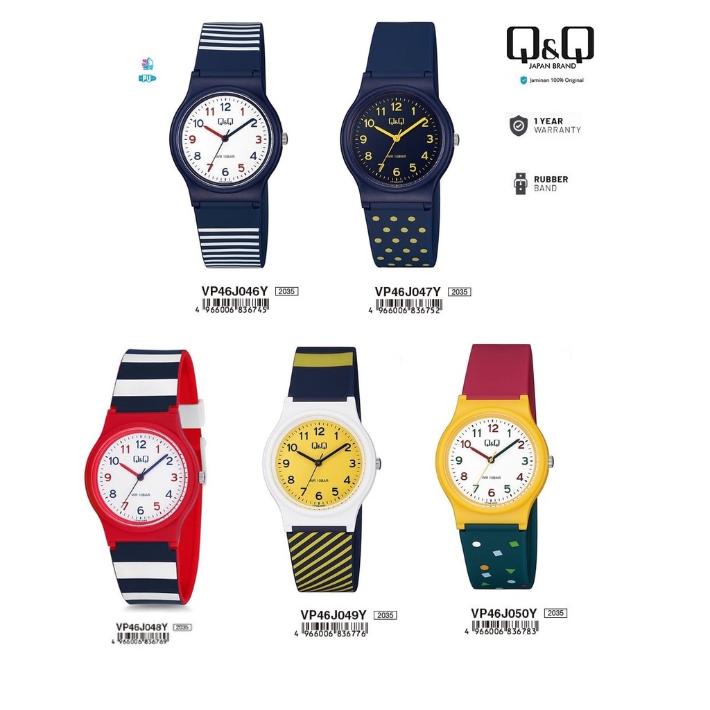 Jual Q&Q ORIGINAL QQ QNQ VP46 VP46J VP46J046Y-050Y JAM TANGAN WANITA ...