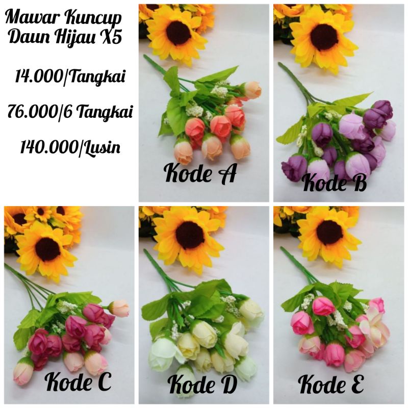 Jual Mawar Kuncup Daun Hijau | Shopee Indonesia