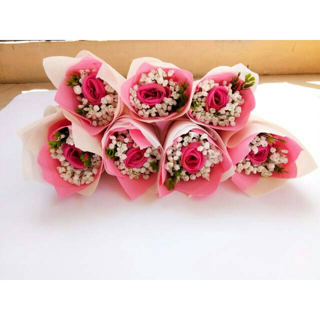 Jual READY NUYFLOWRIST / mini buket / mini bouquet / buket bunga ...