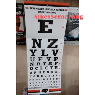 Jual SNELLEN CHART ALPHABET / ALAT TES MATA RABUN JAUH | Shopee Indonesia