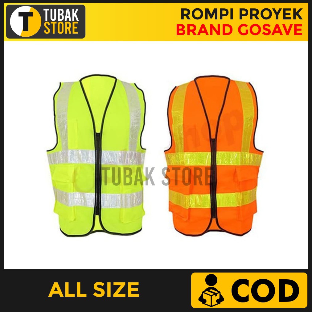 Jual Rompi Proyek / Rompi Premium / Rompi Mechanic 2 Kantong / Rompi 4 ...