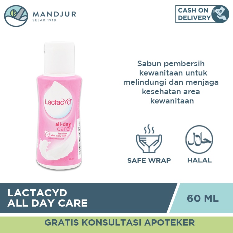 Jual Lactacyd All Day Care 60 mL - Pembersih Organ Kewanitaan Indonesia|Shopee Indonesia