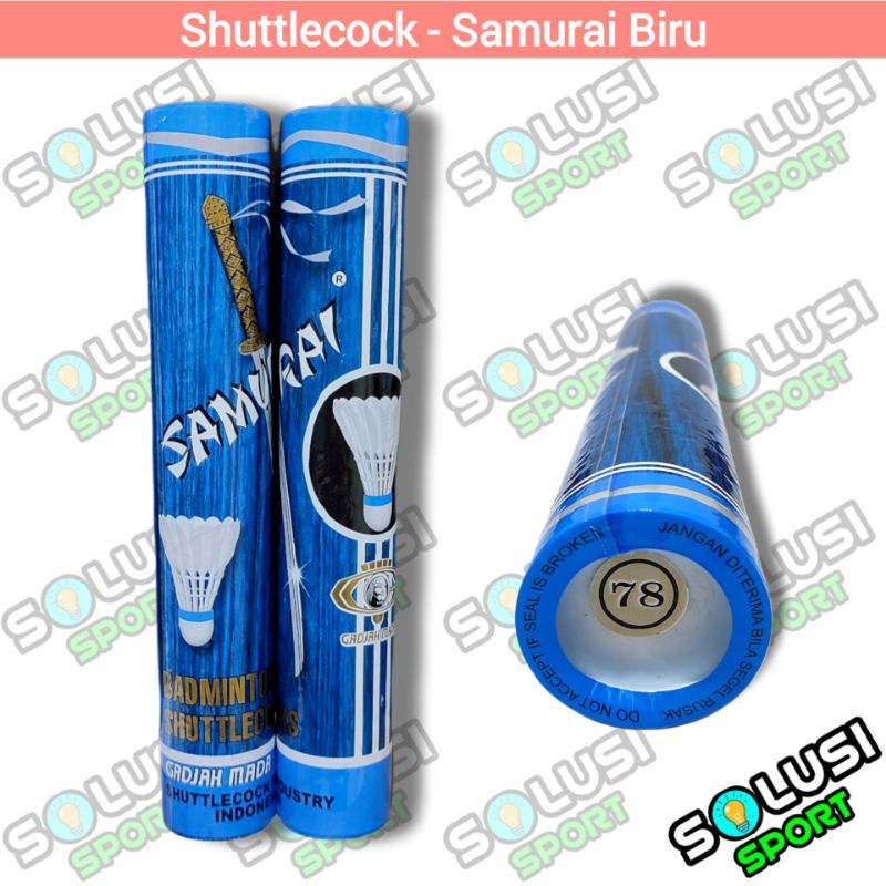 Jual Shuttlecock Badminton SAMURAI BIRU Kock Kok Bulutangkis | Shopee Indonesia