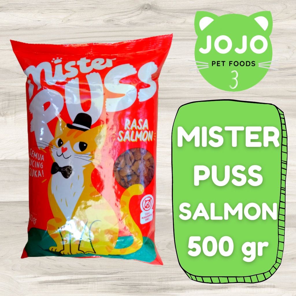 Jual Mister Puss Salmon 500gr | Shopee Indonesia