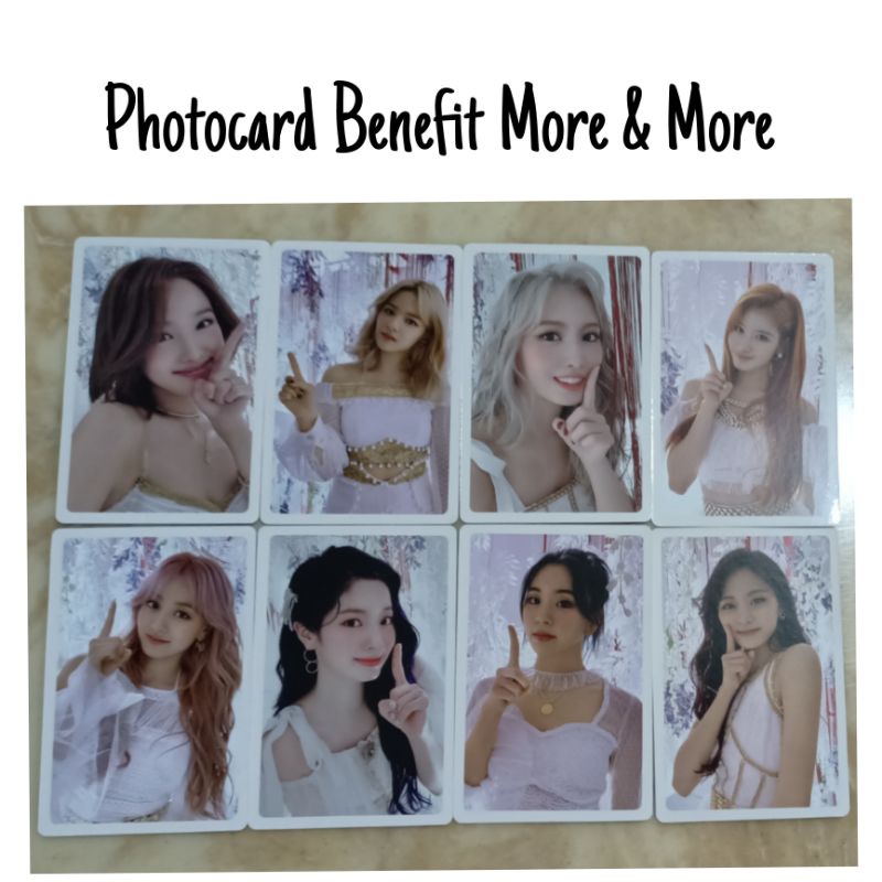 Jual Photocard Benefit Twice More and more POB M&M Nayeon Jeongyeon Momo sana jihyo Mina dahyun ...