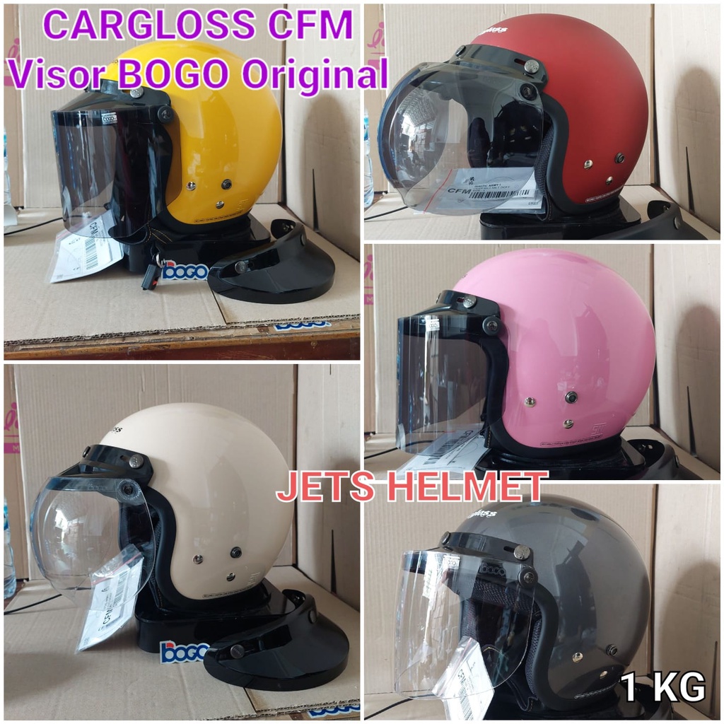 Jual HELM CARGLOSS CFM HALF FACE KACA ORIGINAL | Shopee Indonesia