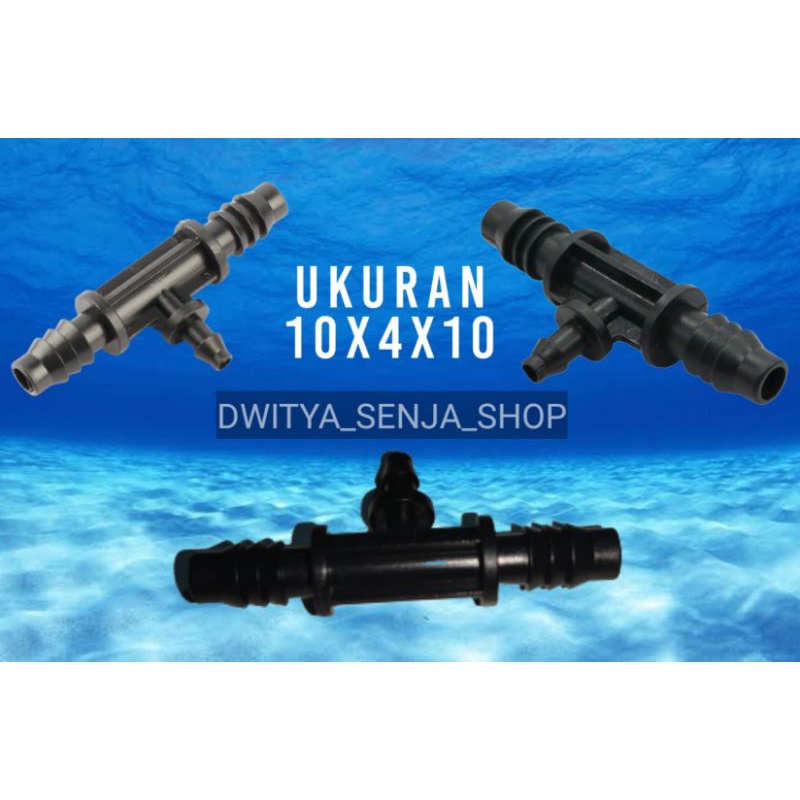 Jual Konektor Tee 10x4x10 Sambungan Uniring 16x10 | Shopee Indonesia