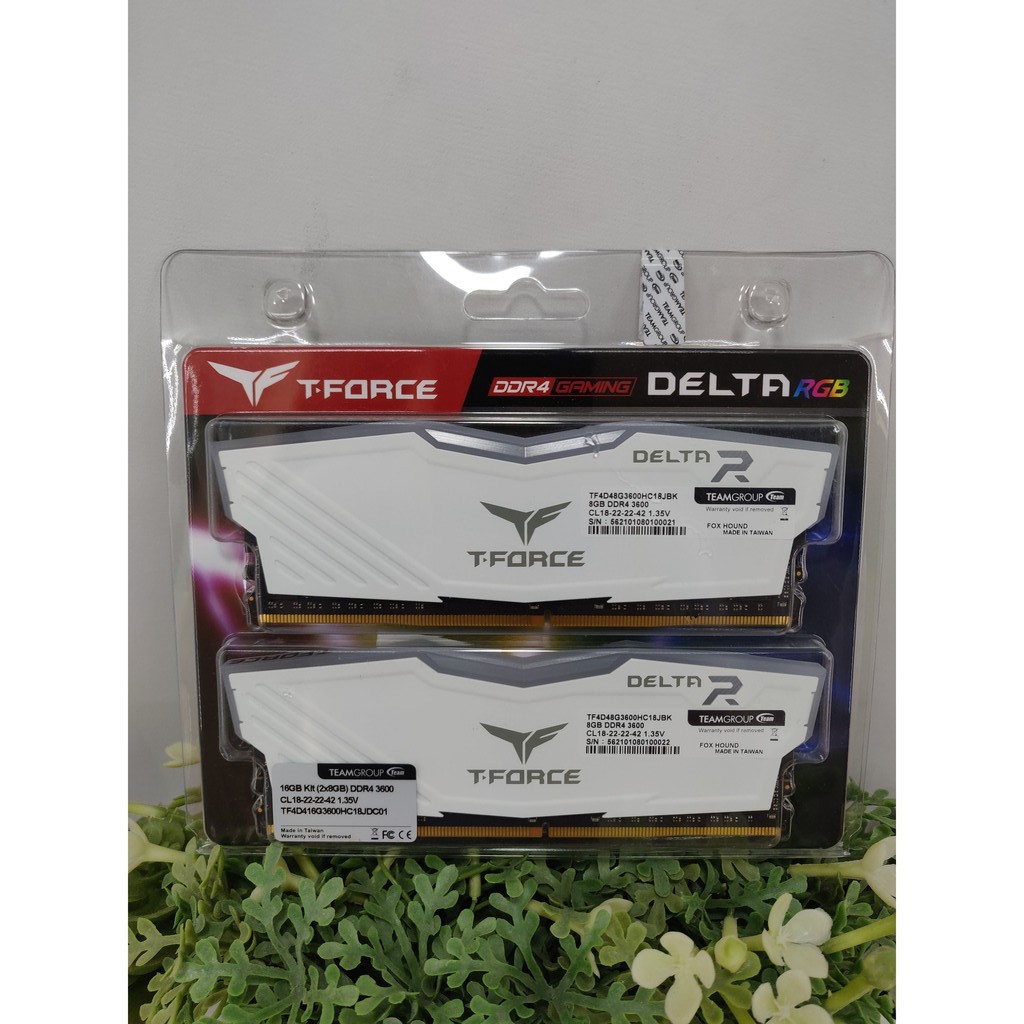 Jual Team T-Force Delta RGB 2x8GB DDR4 3600 Memory RAM 16GB TForce ARGB ...