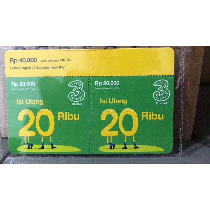Jual Voucher TRI Rp. 20 rb | Shopee Indonesia
