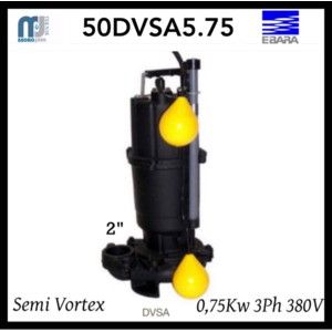 Jual Pompa Celup Ebara 50DVSA5.75 Submersible Pump Ebara Air Kotor 1HP 3Phase Otomatis | Shopee ...