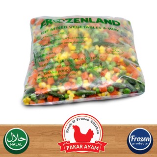 Jual Vegetable Mix 4 Way Kemasan 1kg Repack Sayuran Frozen 4 Jenis ...