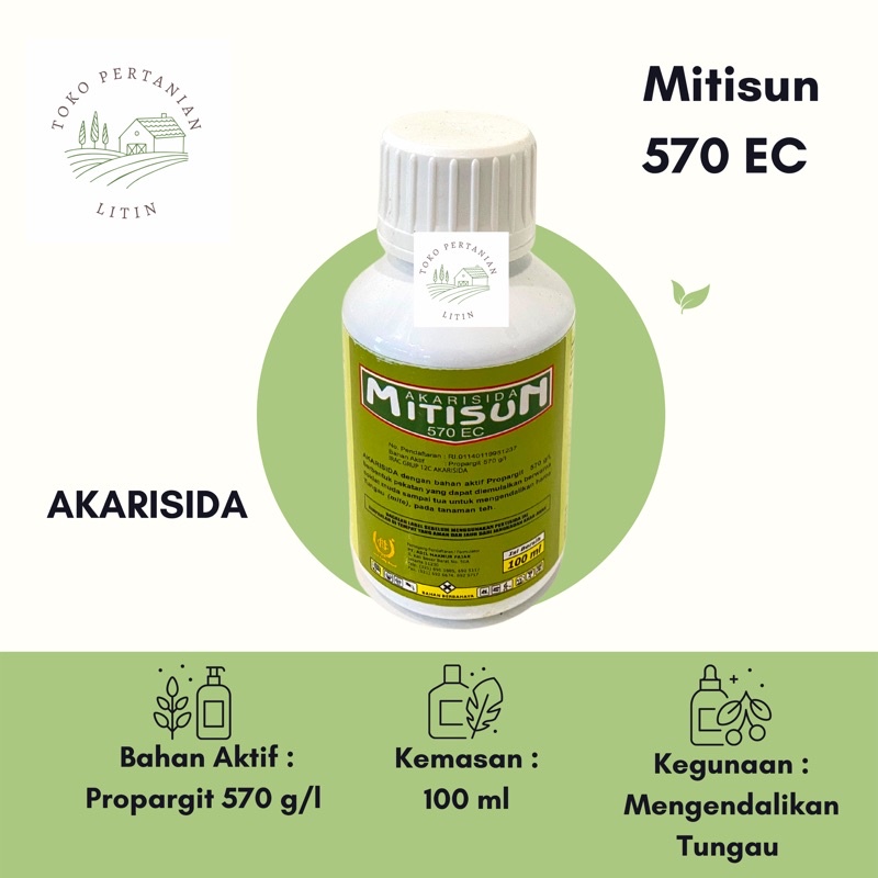 Jual Mitisun 570 EC - 100 ml ( Akarisida ) Pengendali Tungau Tanaman ...