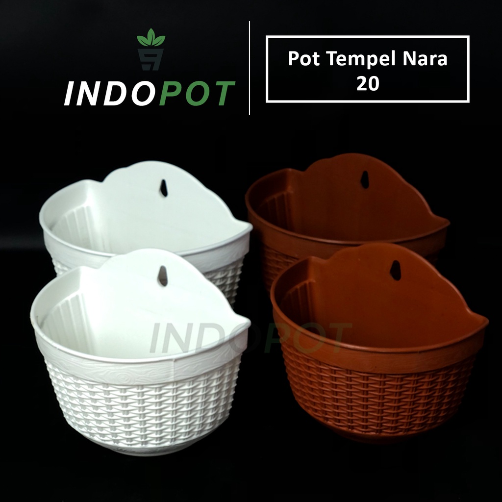 Jual Pot Dinding Tempel Anyam Nara CJP 18 & 20 - Pot Tanaman Hias Bunga ...