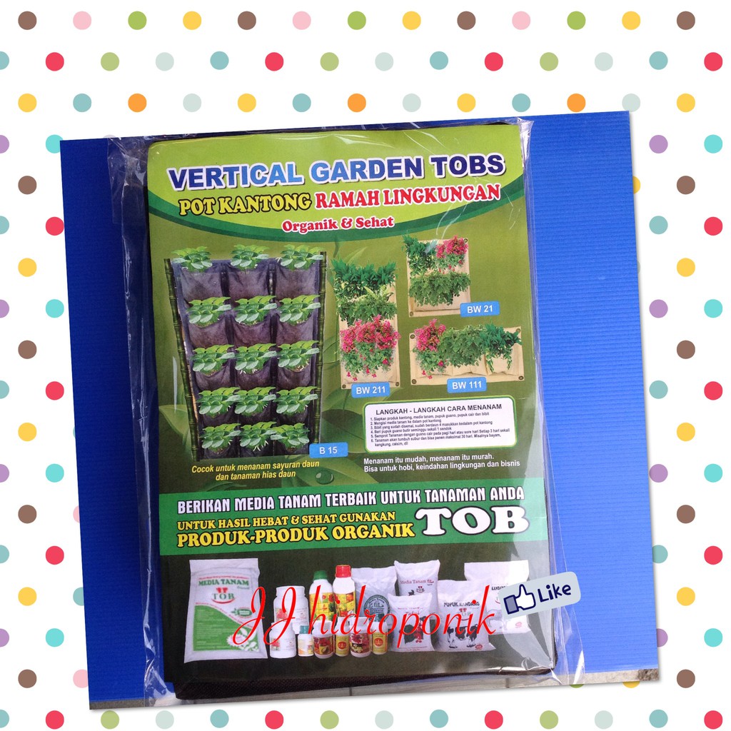 Jual Vertical Garden TOB Pot Kantong isi 15 kantong | Shopee Indonesia