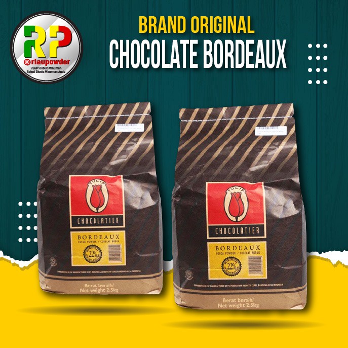 Jual BUBUK COKLAT PREMIUM / Tulip Chocolatier Bordeaux Cocoa Pure Kakao ...
