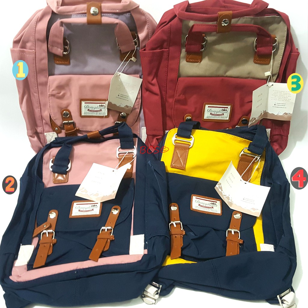 Jual Tas Ransel Doughnut 8050 Size L Backpack Banyak Saku Dalam Tas ...