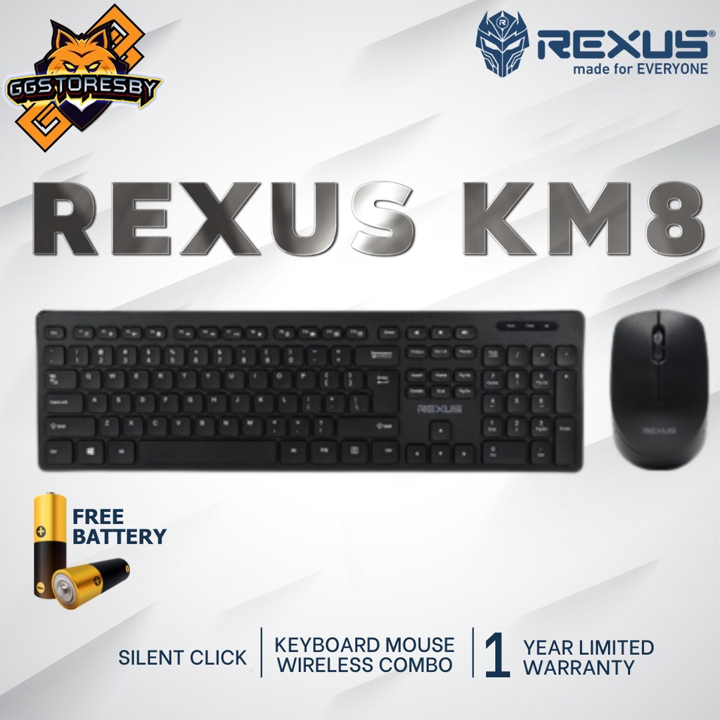Jual REXUS KM8 COMBO WIRELESS | Shopee Indonesia