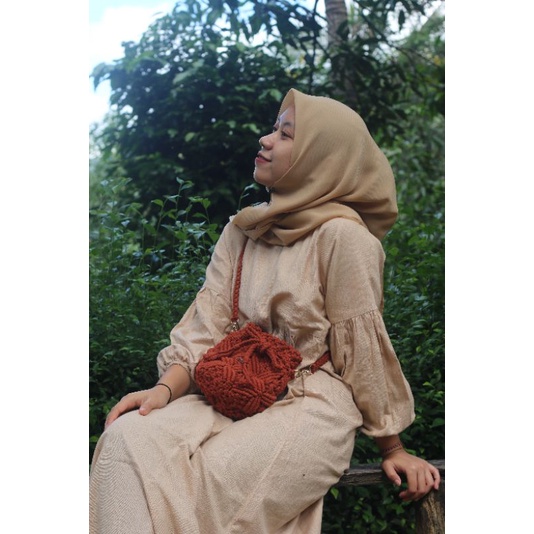 Jual Macrame Bucket bag, tas makrame, tas serut macrame, tas murah ...