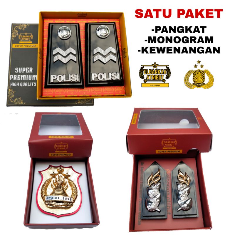 Jual PANGKAT AIPTU+MONOGRAM+KEWENANGAN PDH BINTRA POLRI/POLISI FUL ...